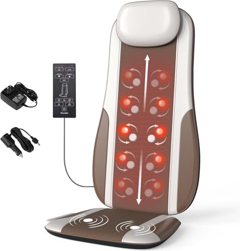 Amazon.com: Shiatsu Back Massager with Heat, Massage Chair Pad with ...