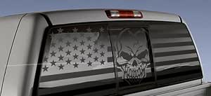 Amazon.com - Benini Design Studio American Flag Skull Pick-Up Truck ...