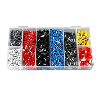 800Pcs Crimp Pin Terminal Connectors with Storage Box, AWG 22-10 Copper ...