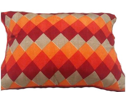 Shibani's Orange Yellow check Cushion (Pack of-3) : Amazon.in: Home ...