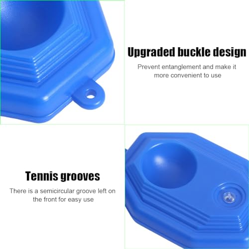 EUBSWA Octagonal Tennis Trainer with 2 Tennis Balls, Outdoor Tennis ...