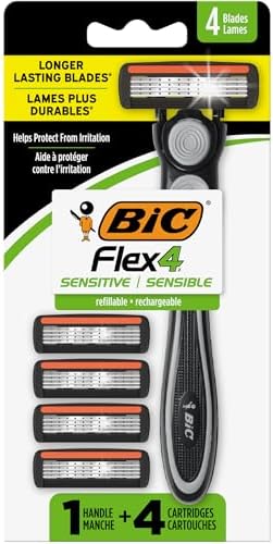 Amazon.com: BIC Flex 5 Disposable Razors for Men, Long-Lasting 5-Blade ...