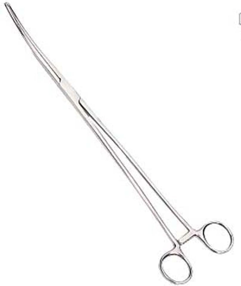 Amazon.com: ADROIT 15" (38.1 cm) Curved Tip Extra Long Hemostat Forceps ...