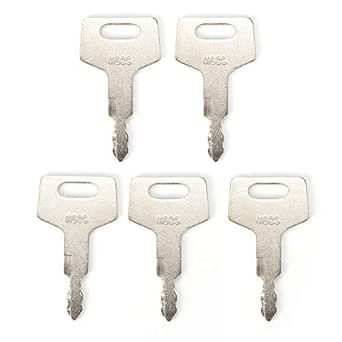 Baqii 5 Pieces Replacement H806 Ignition Key for Takeuchi Gehl Hitachi ...