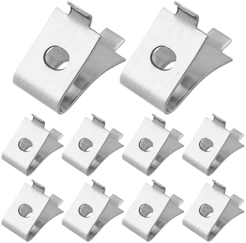 Amazon.com: ULTECHNOVO Adjustable Steel Pilaster Shelf Support Clip ...