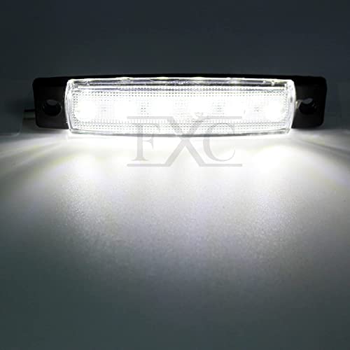 Snapklik.com : 10pack 12V Smoked White LED Trailer Marker Lights 3.8 ...