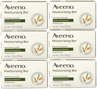 Amazon.com : Aveeno Moisturizing Bar with Natural Colloidal Oatmeal for ...