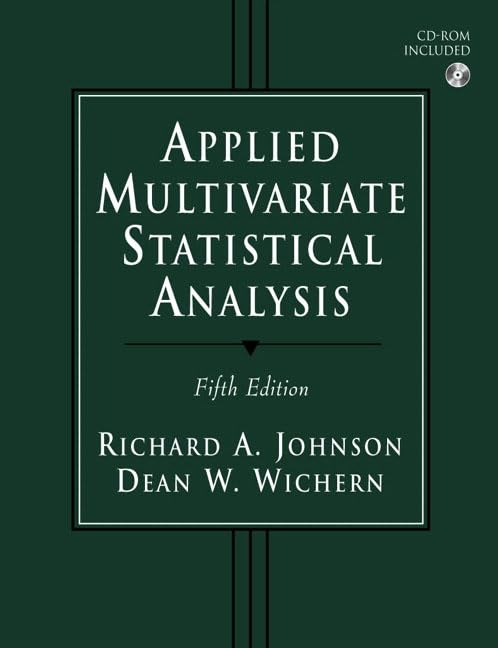 Amazon.com: Applied Multivariate Statistical Analysis: 9780130925534 ...