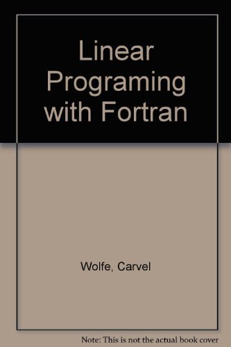 Amazon.in: Buy Linear Programing with Fortran Book Online at Low Prices ...