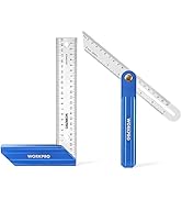 WORKPRO Carpentry Squares Set 2-Piece, Try Square 8-Inch/200mm ...