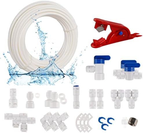 Amazon.com: Fridge Water Line, 1/4" OD 49.2Ft Ice Maker Water Line Kit ...