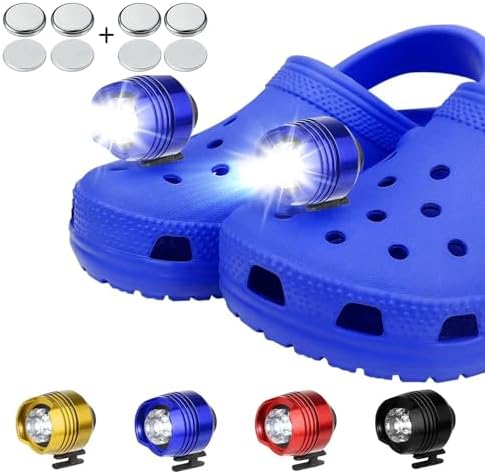 Croc Lights 4 PCS, FerrDeery Headlights for Croc 3 Modes LED Flashlight ...