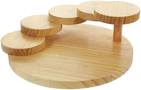 Amazon.com | Luxshiny Sushi Serving Tray Japanese Wood Sushi Dish Steps ...