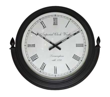 Buy Zodax Imperial Clock Works, Wooden Wall Clock Online at Low Prices ...