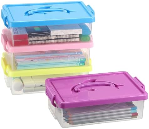 Amazon.com: BTSKY 3 Layers Cute Dolphin Clear Plastic Pencil Box ...