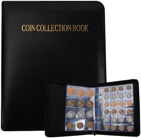 Domigard Coin Collection Album, 360 Pockets Coin Storage Books, Coin ...