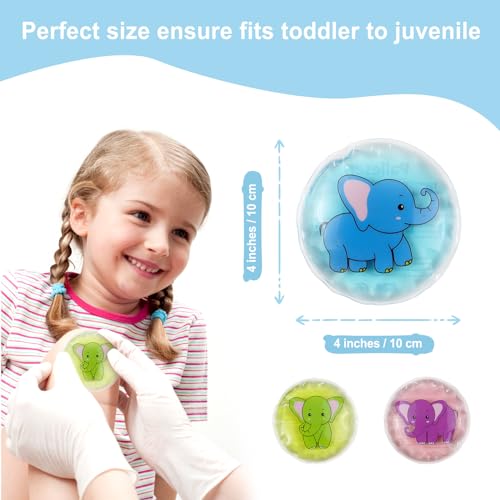 Snapklik.com : 3 Packs Kids Ice Packs, Toddler Elephant Ice Pack ...