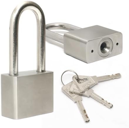 LanuBe 304 Stainless Steel Keyed Alike Padlocks for Outdoor use, Pin ...