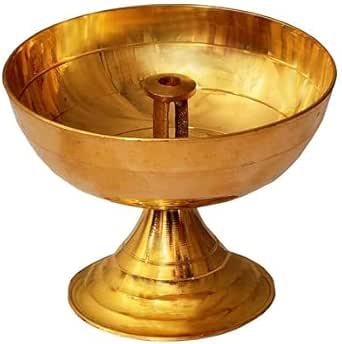 Amazon.com: Brass Akhand Diya/Akhand Jyoti Deepak, Pital Akhand Jyot ...