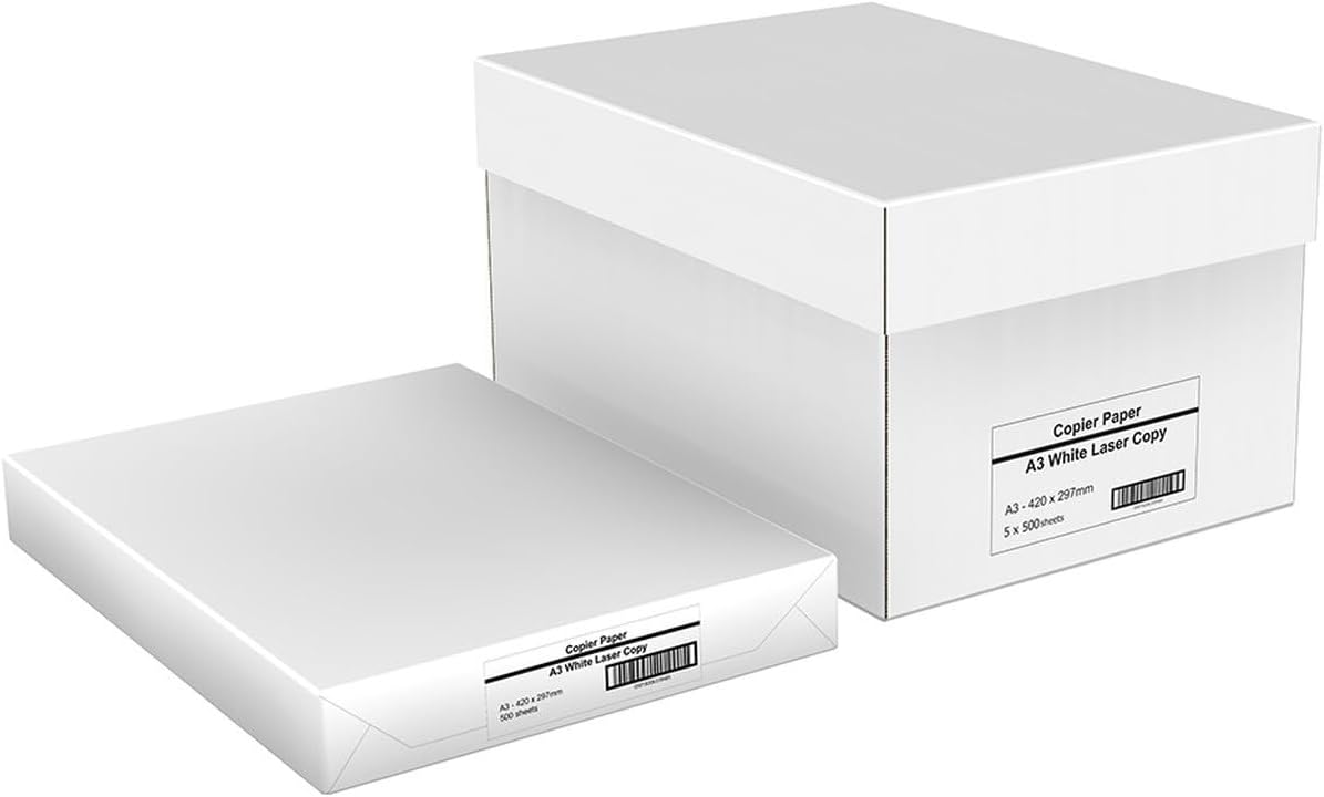 Value Plus White A3 80gsm copier Printer Paper 2500 Sheets Full BOX ...