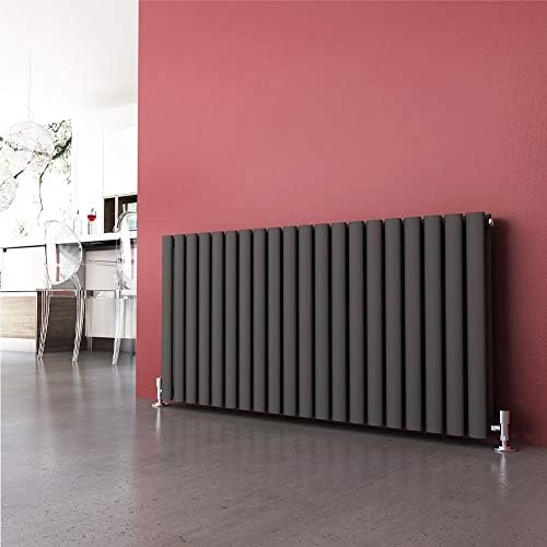 ELEGANT 1800 x 590 mm Vertical Column Designer Radiator Double Oval ...