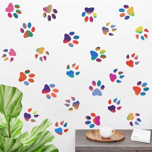 Amazon.com: SITAKE 76 Pcs Dog Decor Stickers, 40 Pcs Dog Paw Print ...