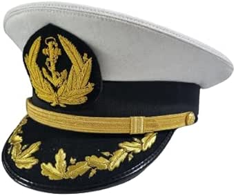 Amazon.com: American Navy Captain Cap (58CM) : Clothing, Shoes & Jewelry
