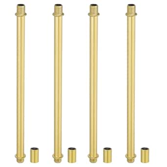 Amazon.com: PATIKIL Straight Pipe Lamp Stems Rod Kit, 4 Set M10 Carbon ...