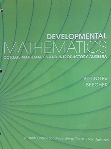 Developmental Mathematics College Mathematics and: Marvin Bittinger and ...