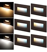 LEONLITE 5CCT 120V LED Step Lights, 3.5W 150LM 5%-100% Dimmable Indoor ...