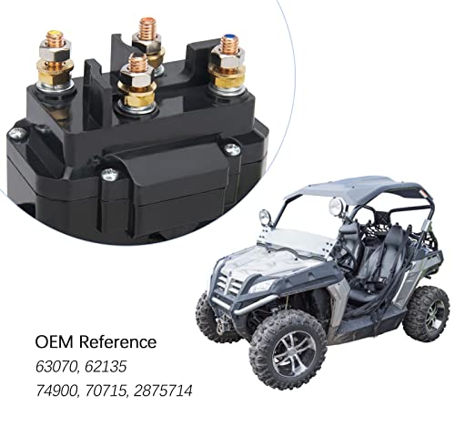 NOTETOUPT Winch Solenoid 12V Winch Solenoid Relay Contactor for ATV UTV ...