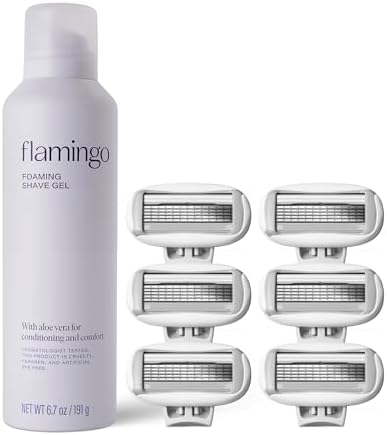 Amazon.com: Flamingo Foaming Shaving Gel and Original Razor Blade ...