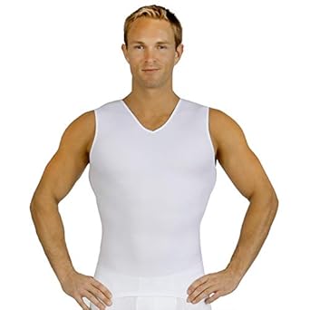 Buy Insta Slim Mens Compression Sleeveless V Neck Muscle Shirt ...