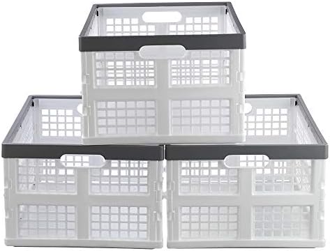 Amazon.com: Callyne 3 Pack Plastic Stacking Organizer Basket, Open ...