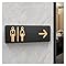 ZPFDSG Toilet Door Sign Toilet Signage Men and Women Bathroom Signs WC ...