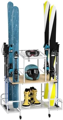Amazon.com: FHXZH Ski Storage Rack for Garage - Freestanding Ski ...