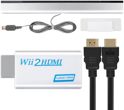 Amazon.com: 4 in 1 Wii to HDMI Adapter + Wii Power Cord AC Adapter ...