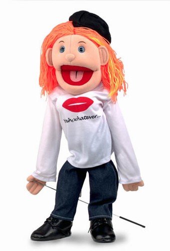 Buy Sunny Toys 28" Red-Haired Girl In White Top Full Body Puppet Online ...