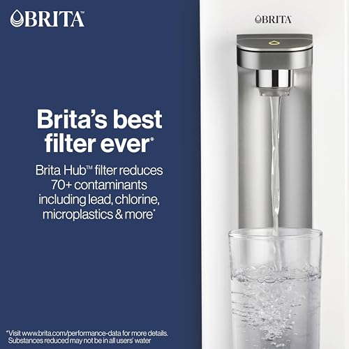 Brita Hub Compact Countertop Water Filter System, 9 Cup Water Reservoir ...