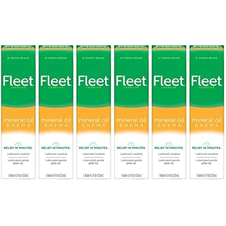 Amazon.com: Fleet Laxative Mineral Oil Enema for Constipation, 4.5 Fl ...