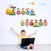 Amazon.com: Train Number Kids Wall Stickers, Learning Colors Figures ...
