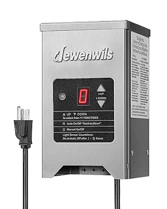DEWENWILS 150W Low Voltage Landscape Transformer with Photocell Sensor ...