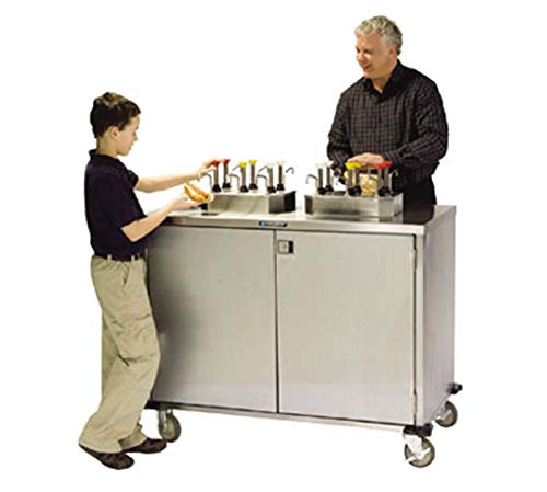 Lakeside Stainless Steel EZ Serve Condiment Cart with 12 Pumps, 27 1/2 ...