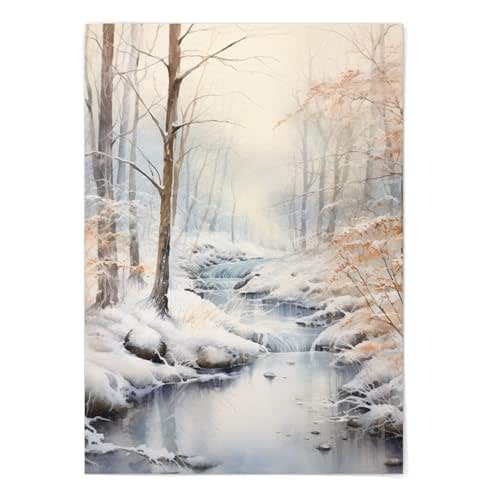 Amazon.com: Winter Landscape Print - Winter Print Wall Decor ...