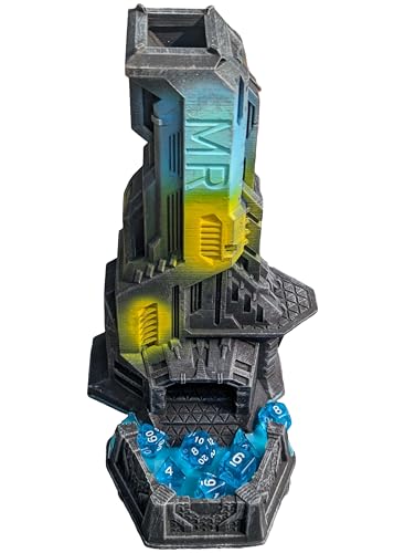 Amazon.com: Cyberpunk Sci-Fi 3D Printed Dice Tower by Unchained Games ...
