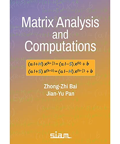 Buy Matrix Analysis And Computations Other Titles In Applied