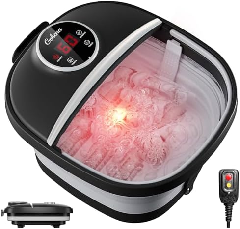 Amazon.com: TimeRelish Foot Spa Bath Massager with Heat Bubbles and ...