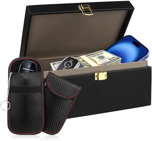 Todoxi Faraday Box, Signal Blocker, Keyless Car Key Fob Safe Protector ...