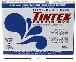 Amazon.com: Tintex Royal Blue Fabric Dye with Catalyst T-7