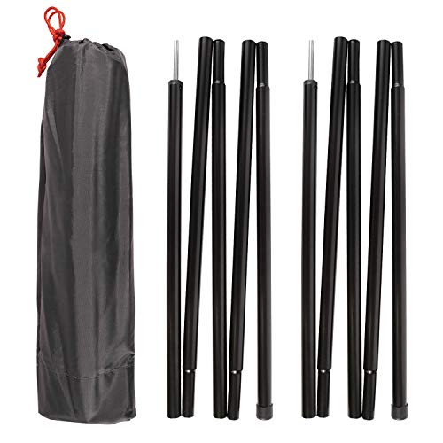REDCAMP Aluminum Tarp Poles Heavy Duty and Adjustable, Set of 2, 35 ...